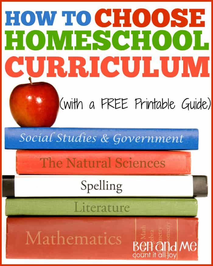 How To Choose Homeschool Curriculum How To Choose Homeschool Curriculum